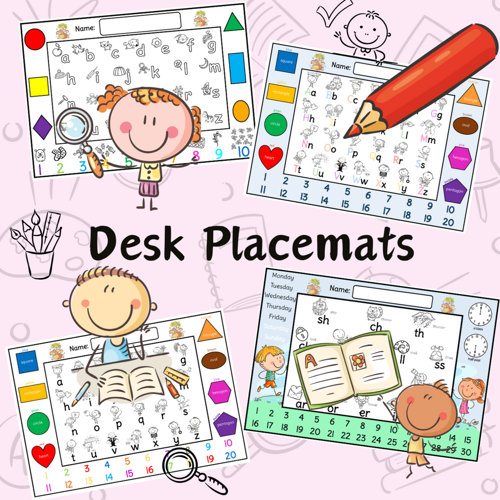 Desk Placemats – In a Nutshell Education