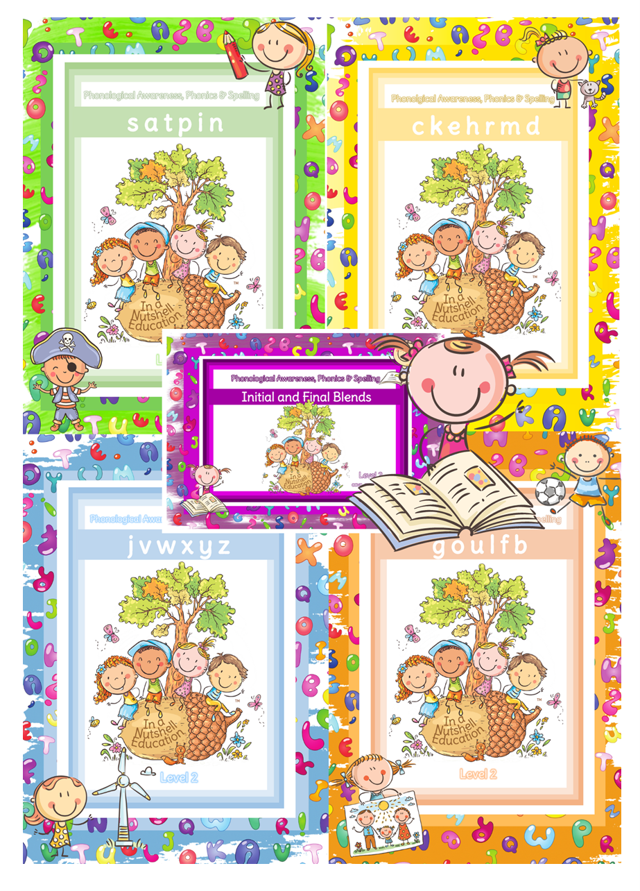 Level 2 - Individual Letter Sounds Packs 1-4 + Consonant Blends – In a ...